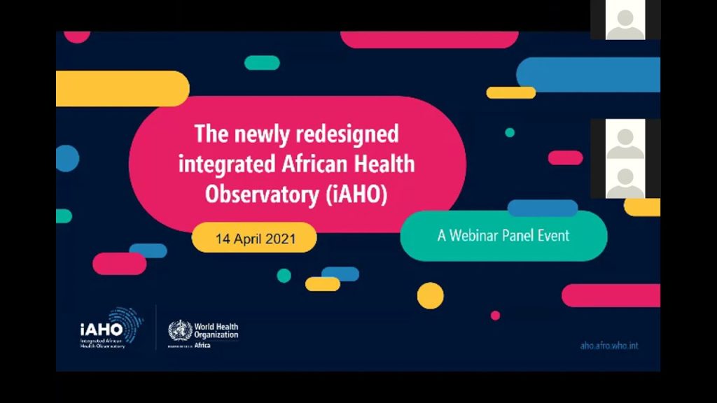 The newly redesigned integrated African Health Observatory (iAHO) – AHOP